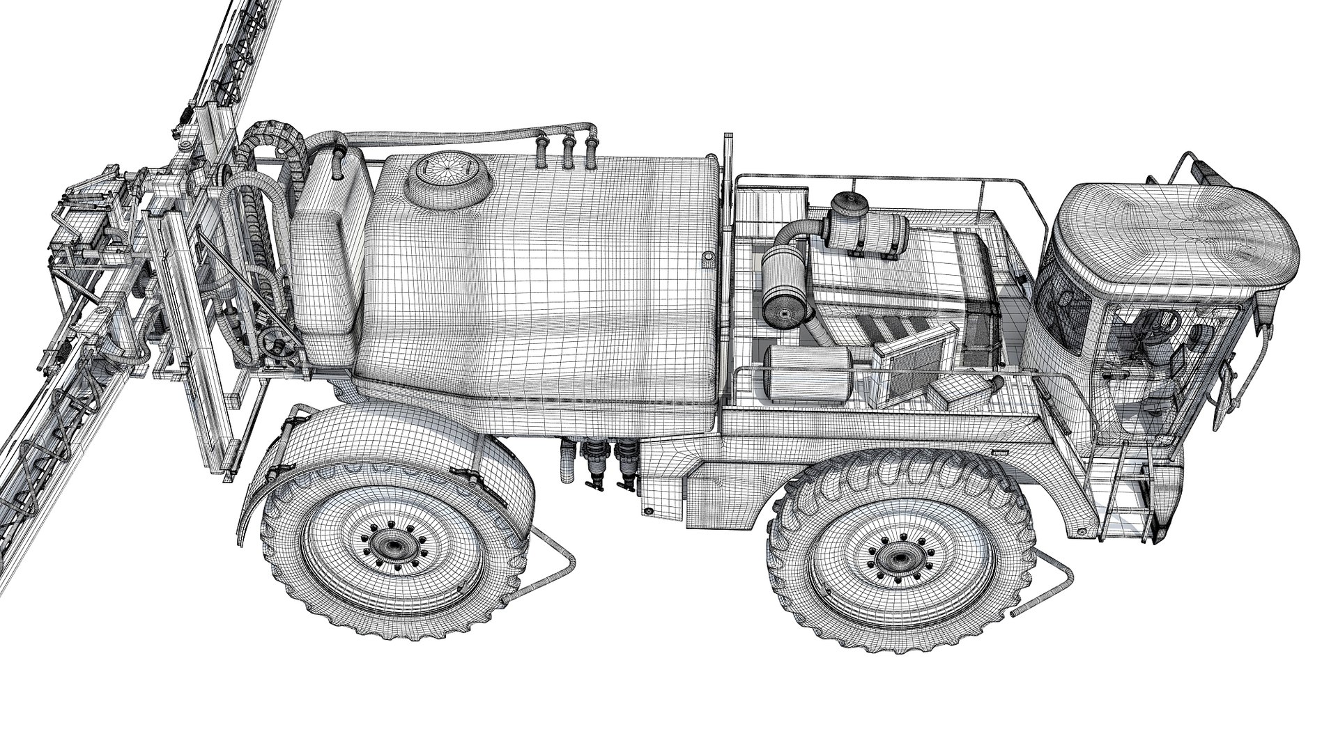 Self Propelled Farm Sprayer 3D Model - TurboSquid 2395236
