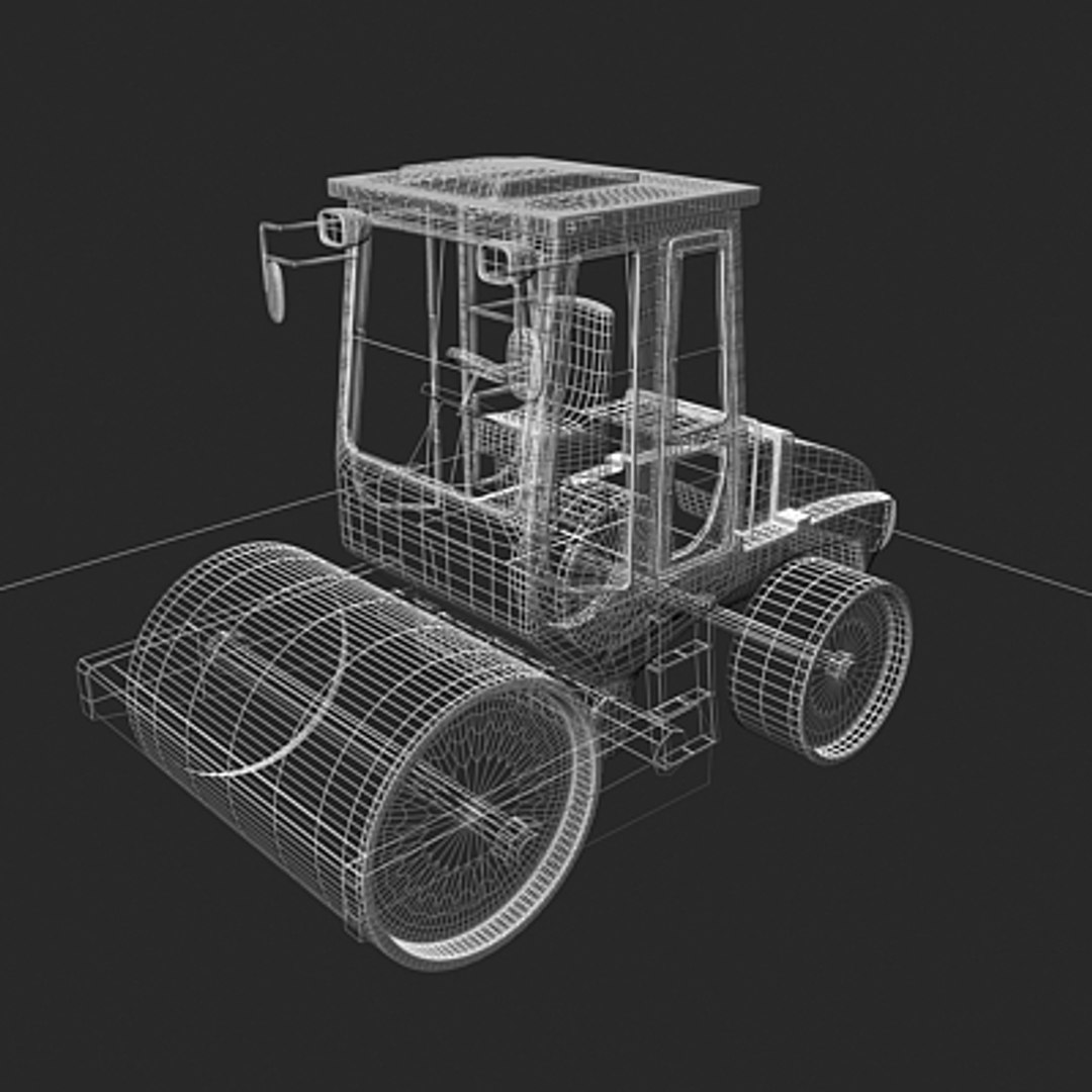 road roller compactor 3d 3ds