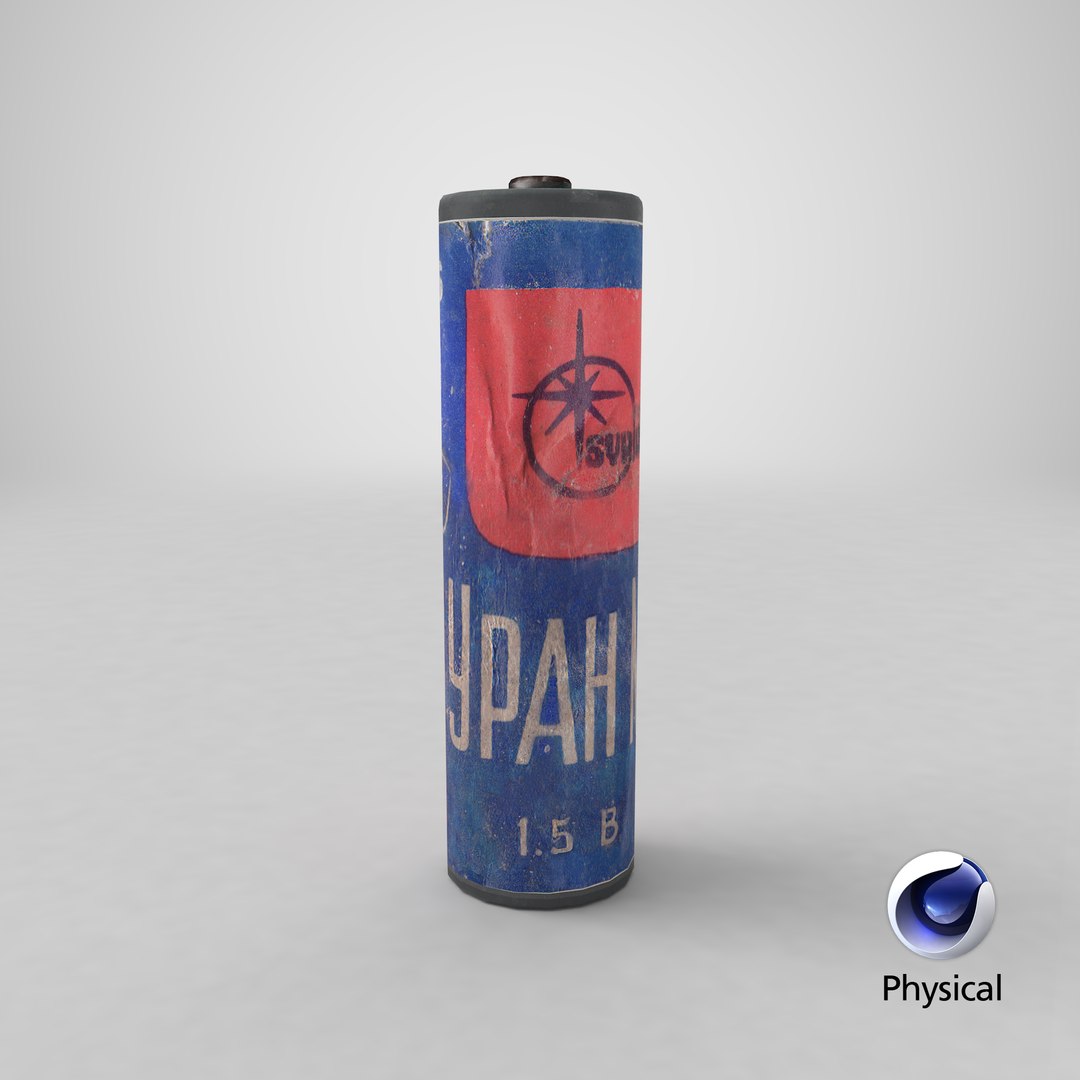 Aa-size Battery Ussr 3D Model - TurboSquid 1446685