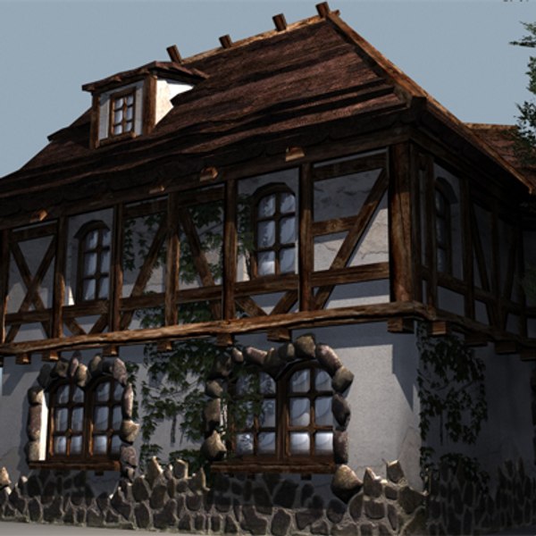 fantasy buildings 3d model