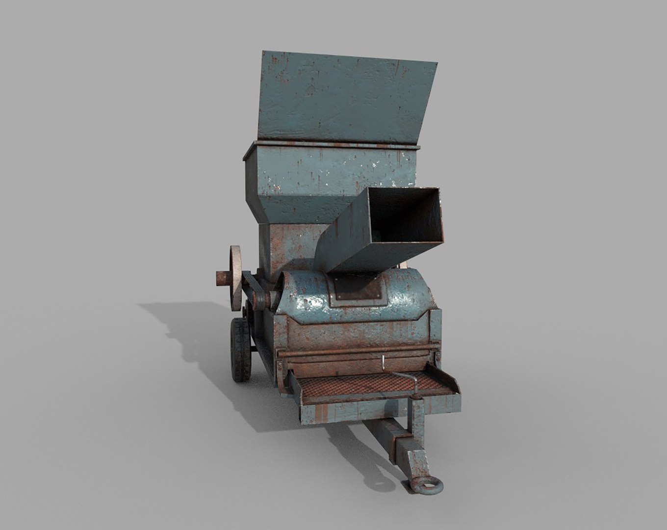 Old Rusted Hay Maker Machine 3D Model - TurboSquid 1764649