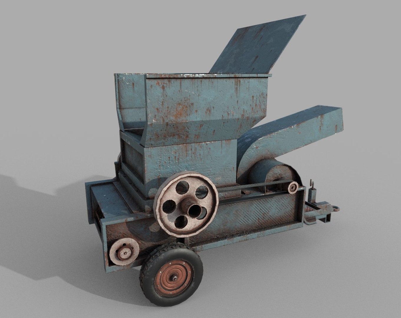 Old Rusted Hay Maker Machine 3D Model - TurboSquid 1764649