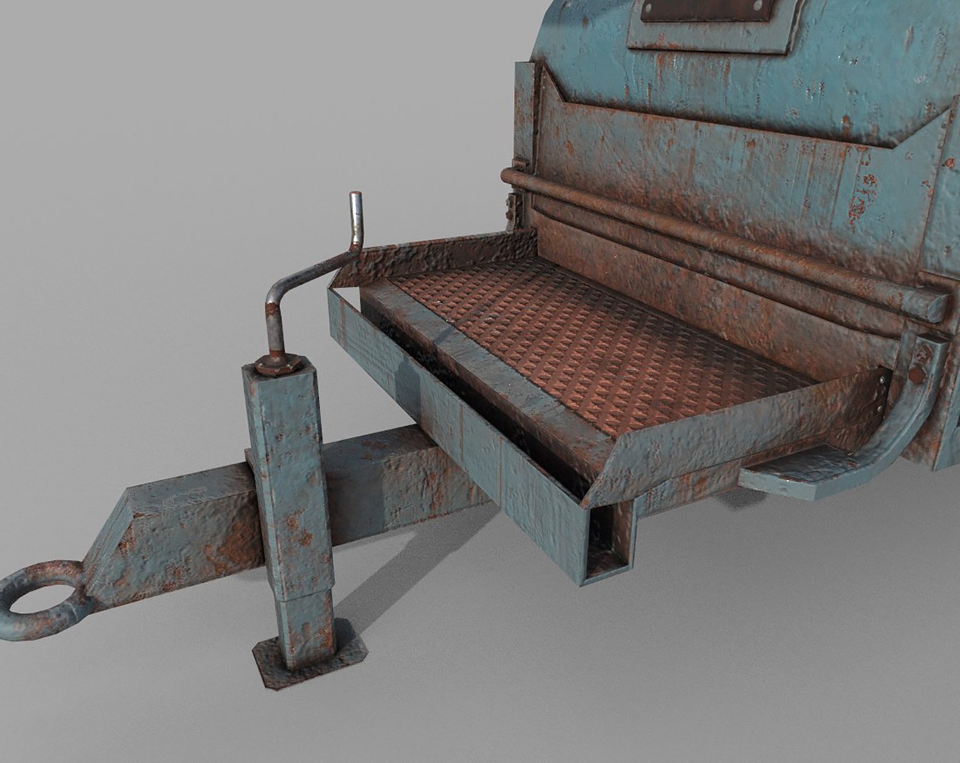 Old Rusted Hay Maker Machine 3D Model - TurboSquid 1764649