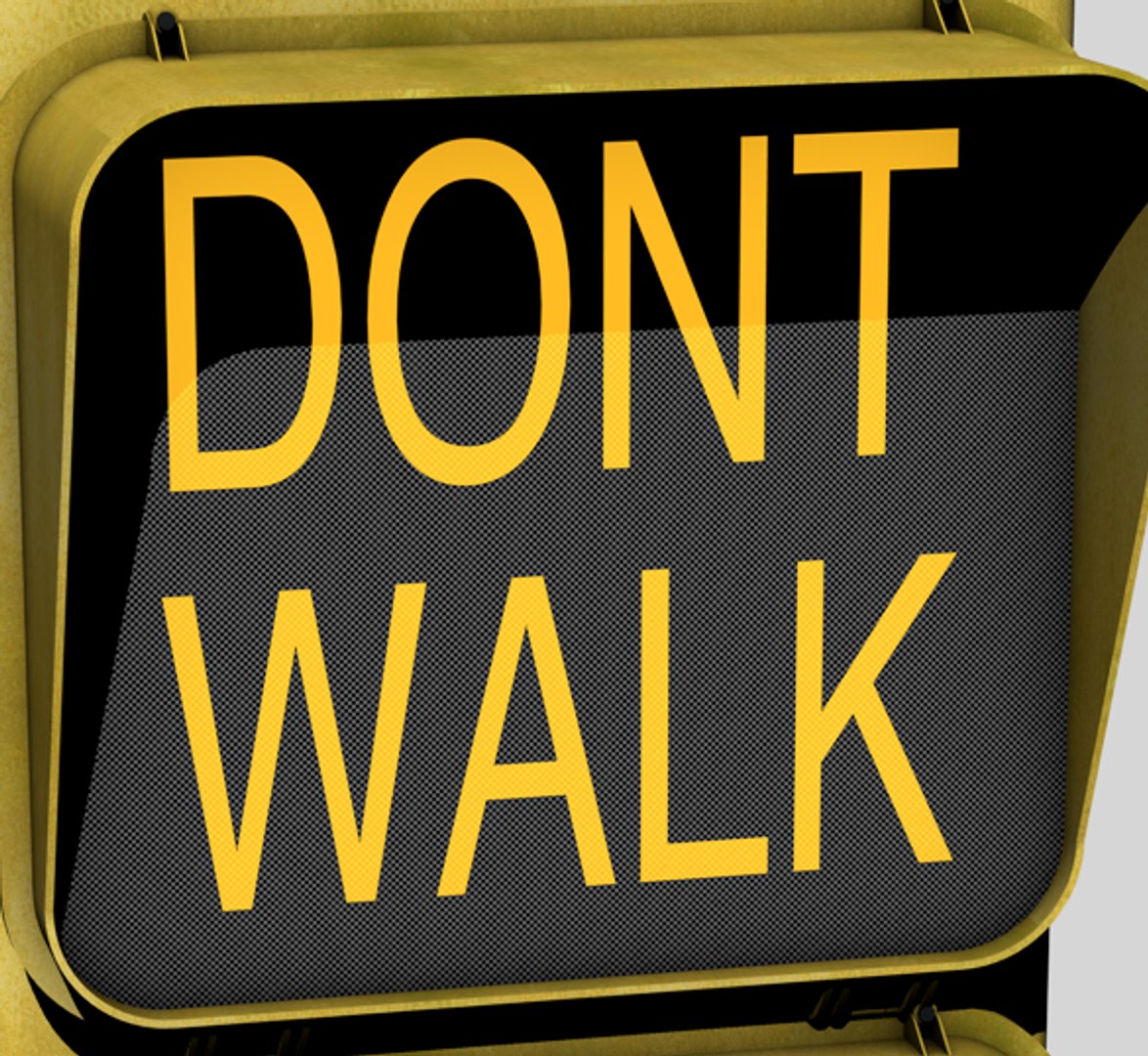 Street Lights Crosswalk Signs 3d Model