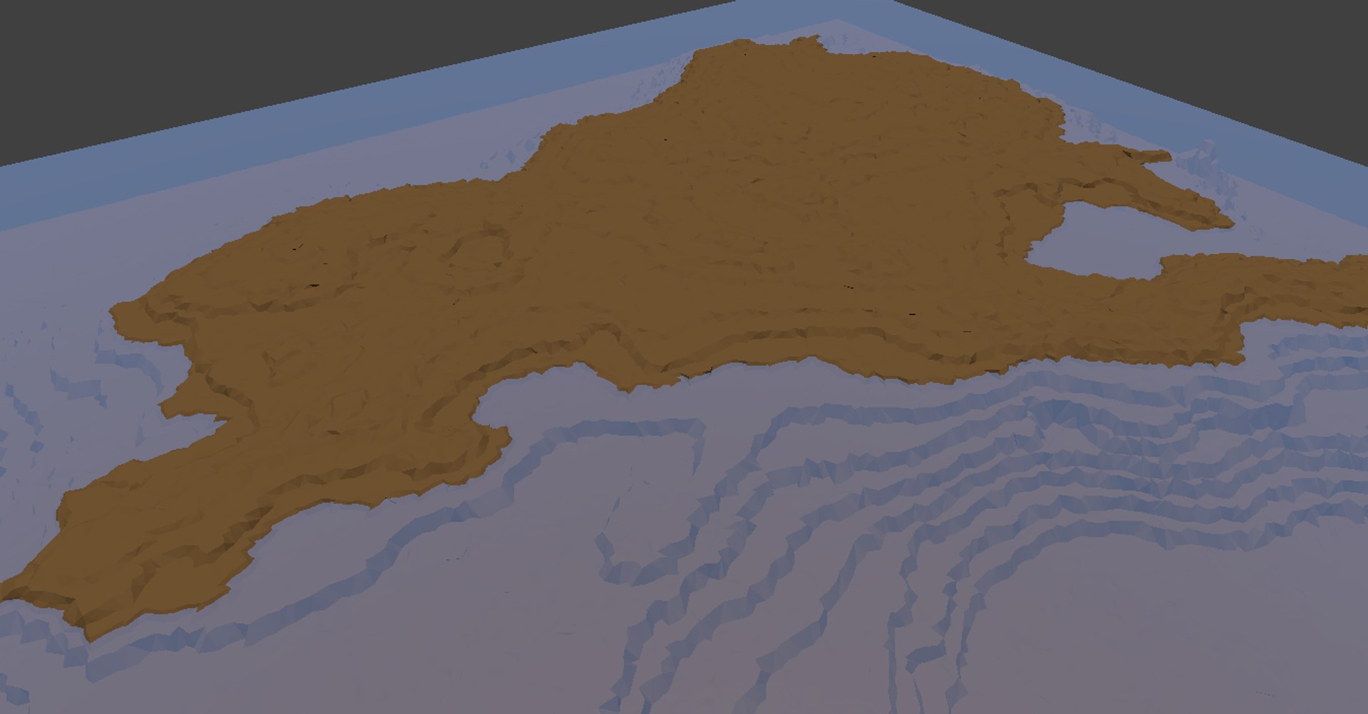 Island Sea Terrain 3d Model