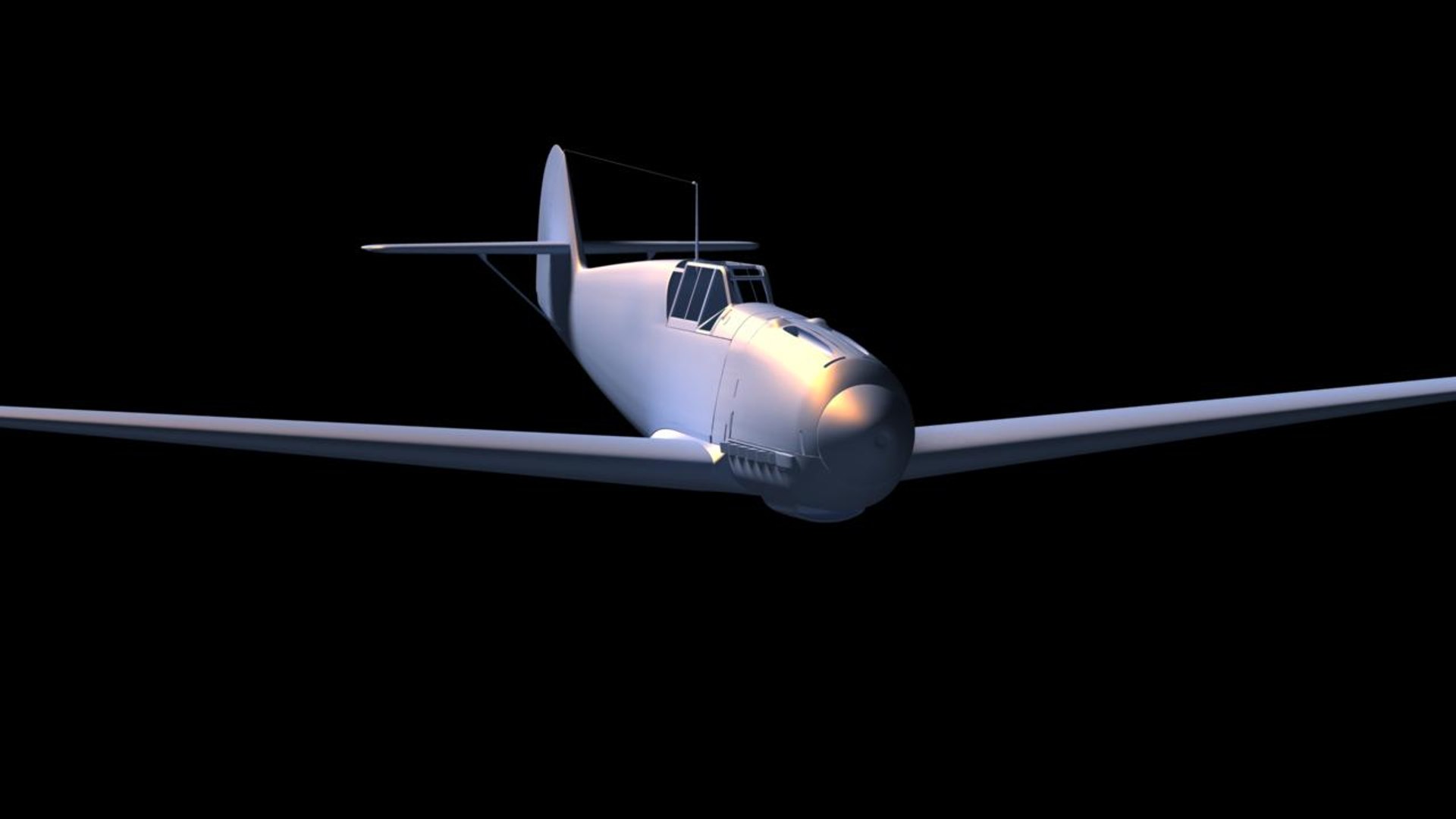 Messerschmitt Me-109e Fighter 3d Obj