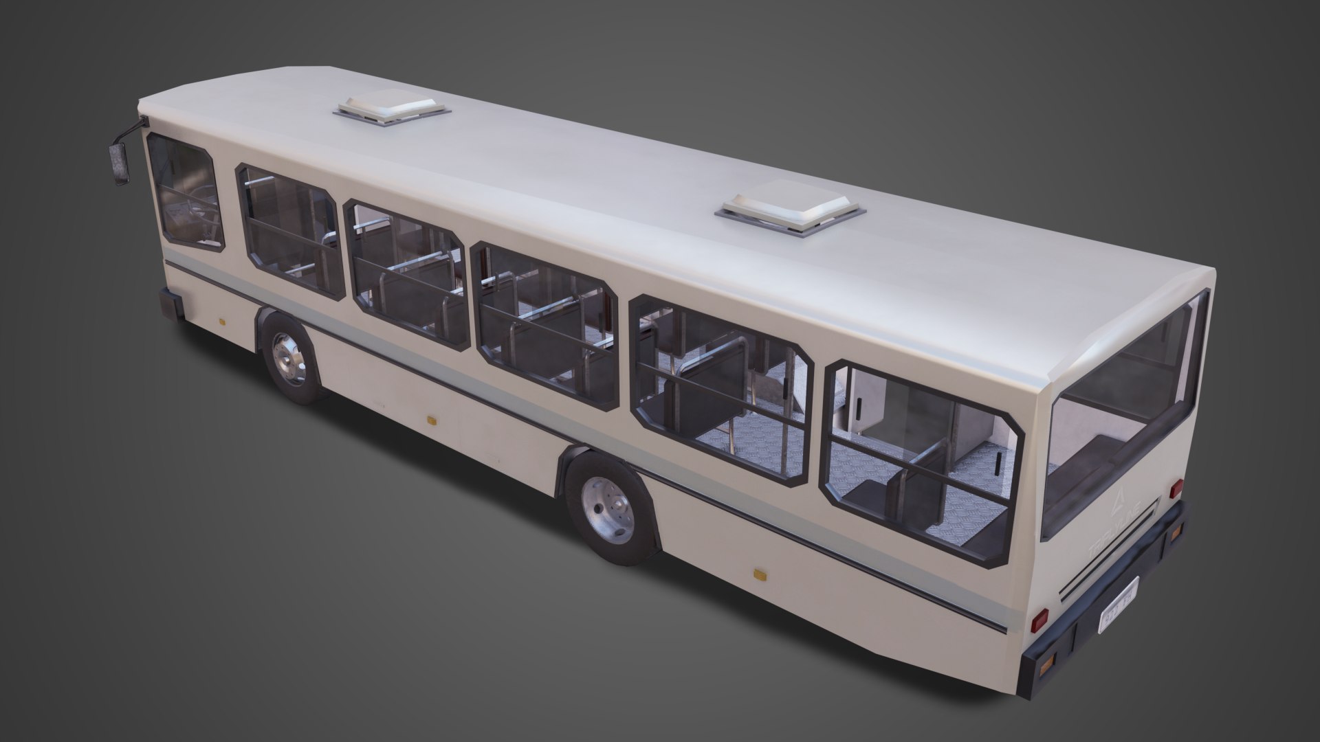 Bus Low poly 3D model - TurboSquid 1802278