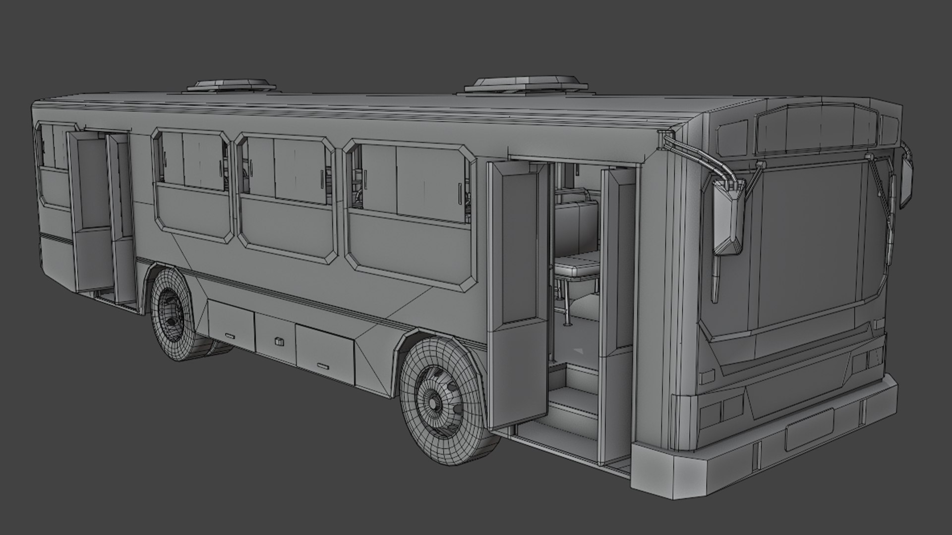 Bus Low poly 3D model - TurboSquid 1802278