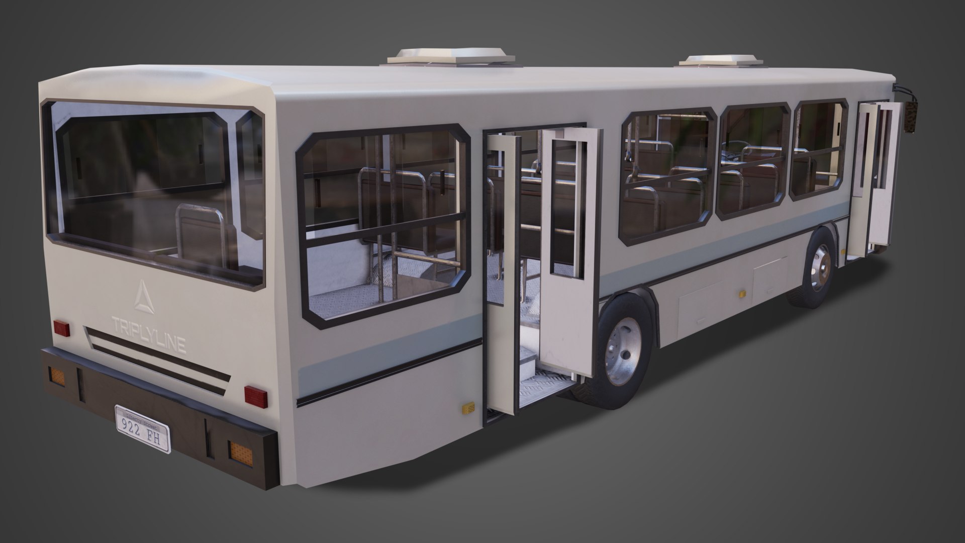 Bus Low poly 3D model - TurboSquid 1802278