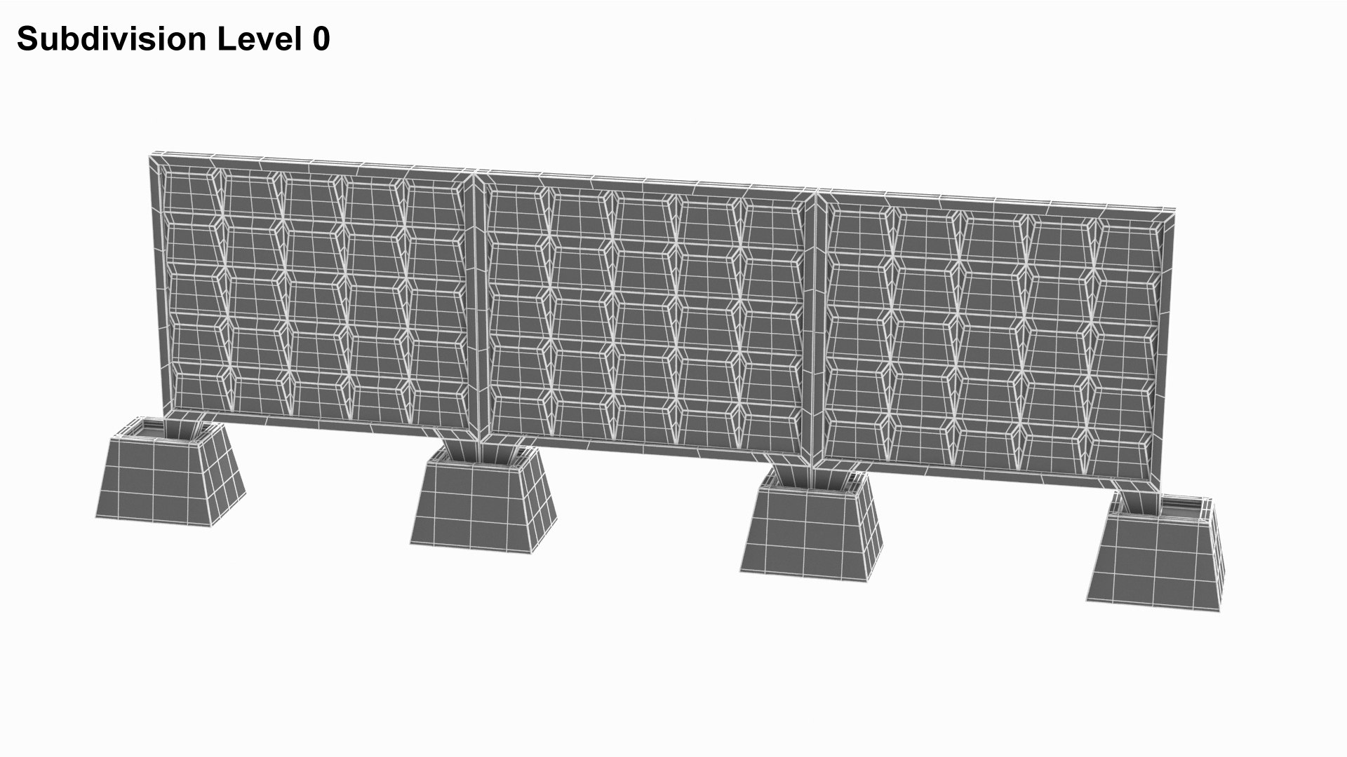 3D Concrete Wall - TurboSquid 2312055