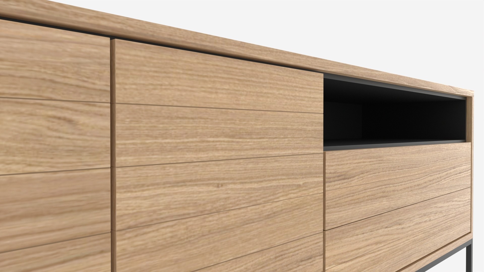 3D Sideboard With Doors And Drawers Model - TurboSquid 1967758