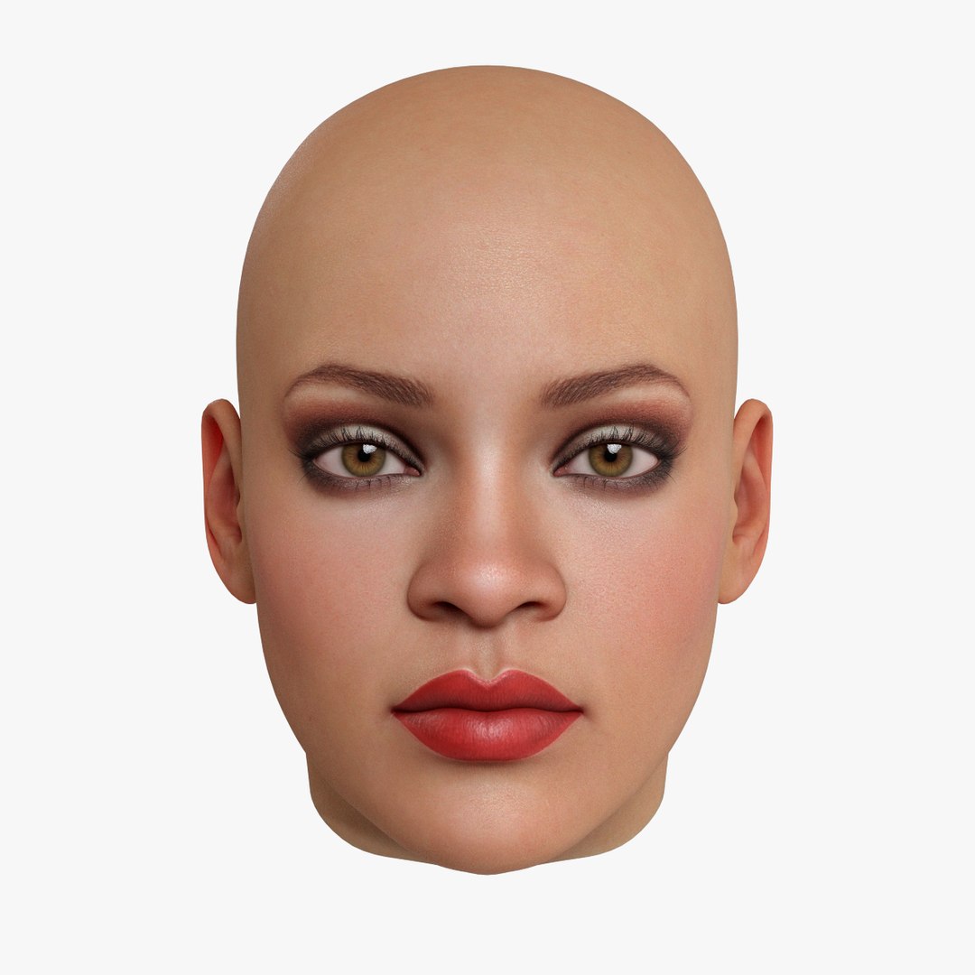 Rihanna Head V2 3D Model - TurboSquid 1862840