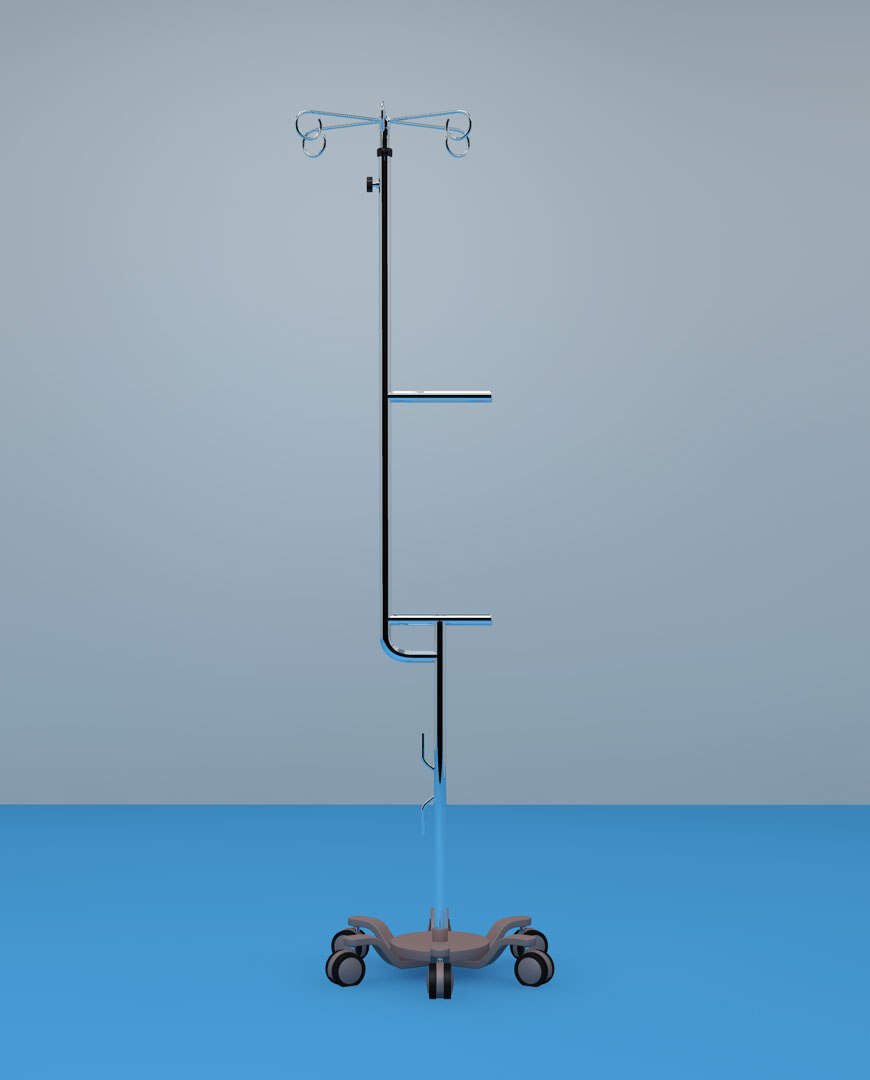 3d Medical Dripstand Model
