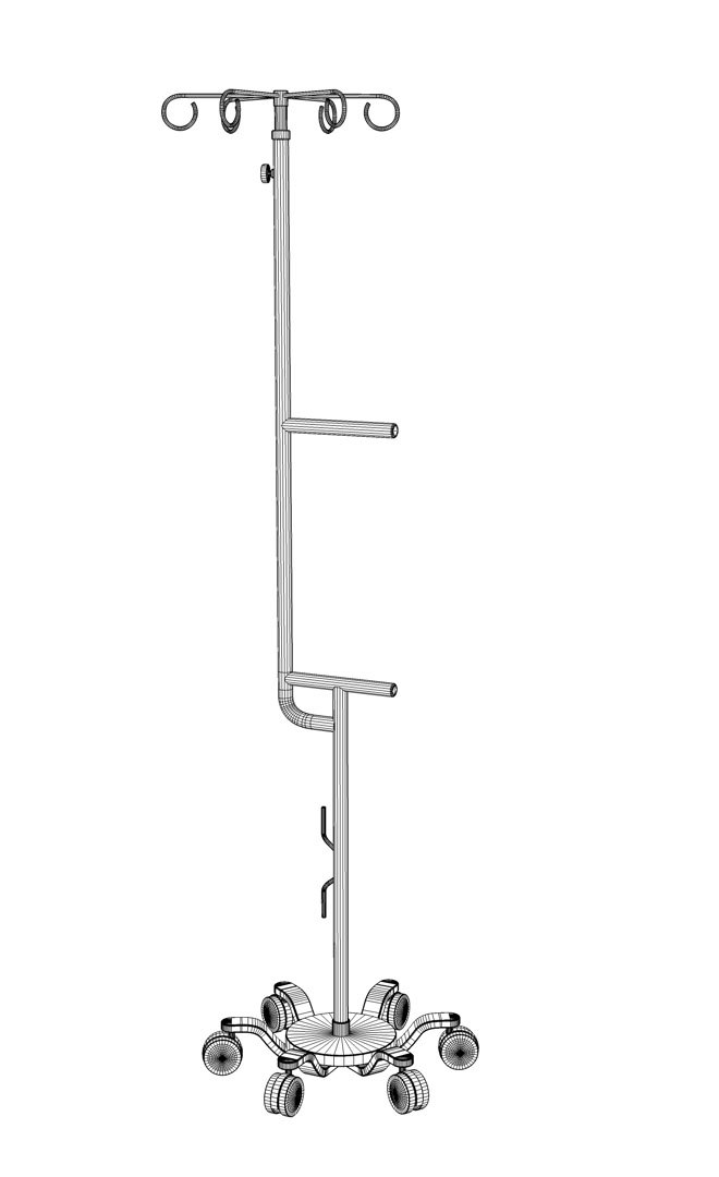3d Medical Dripstand Model