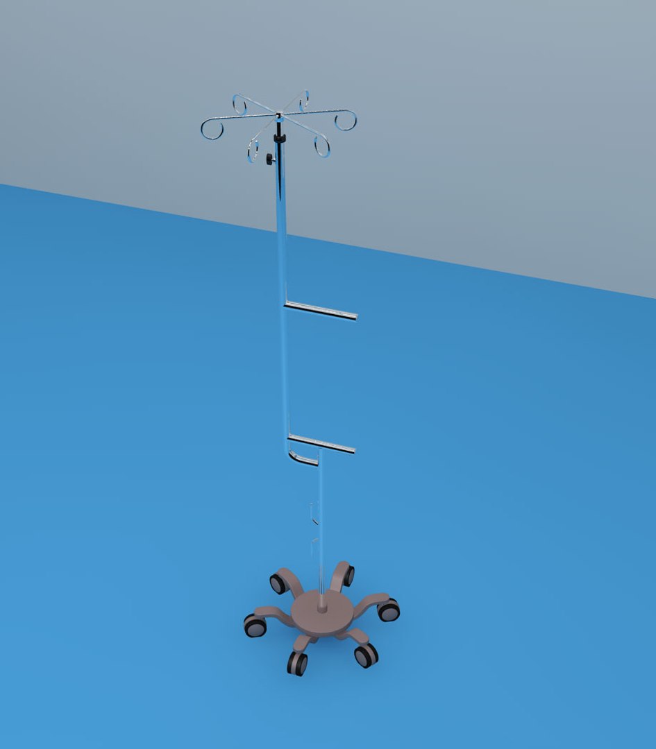3d Medical Dripstand Model