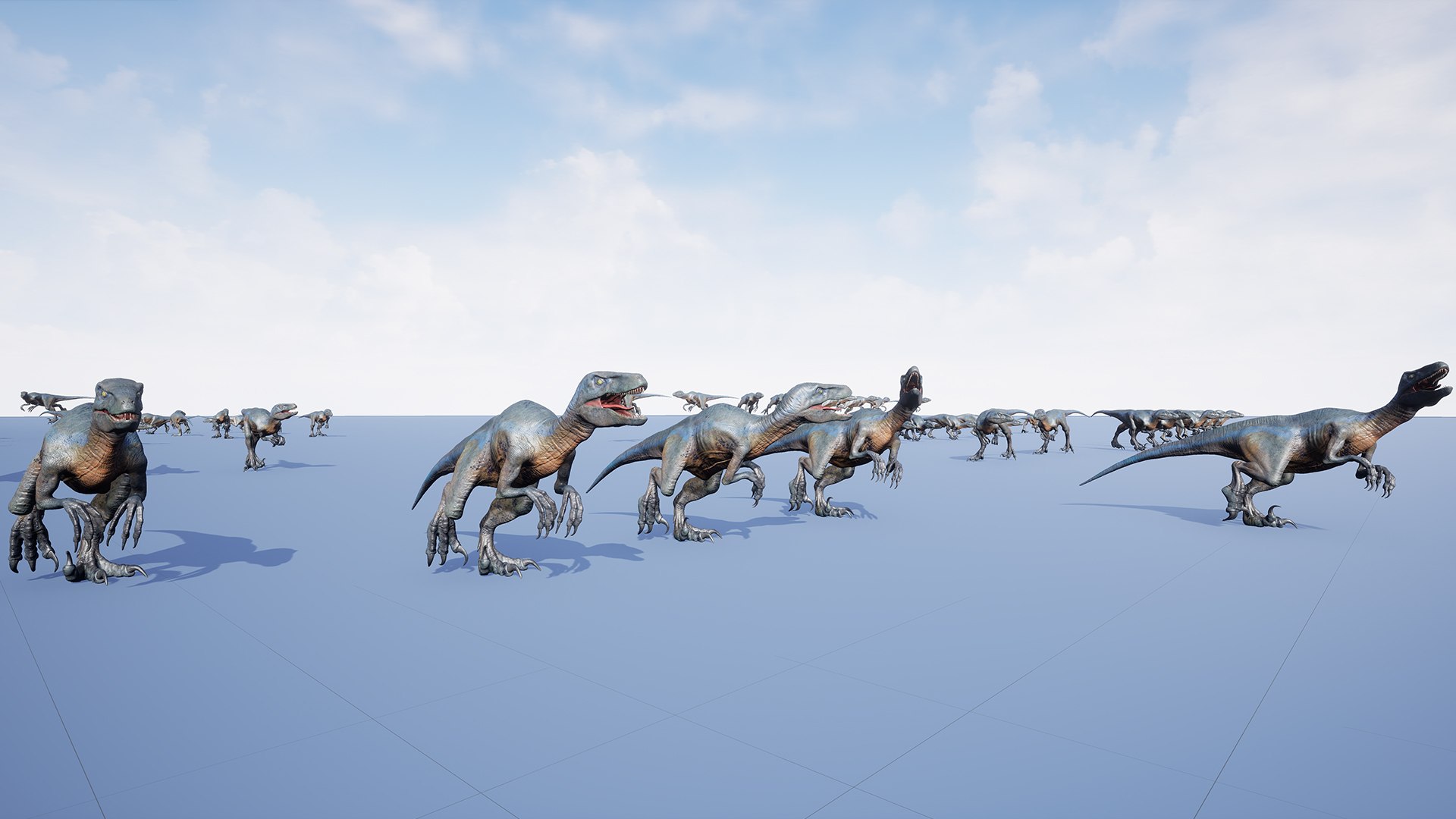 Raptor Dinosaur - Hybrid Velociraptor - Unreal Engine Project 3D Model ...