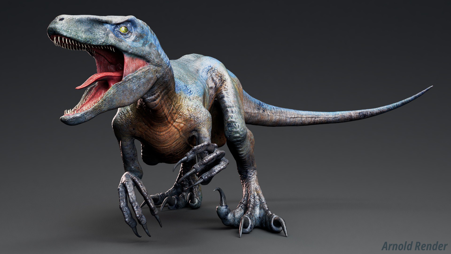 Raptor Dinosaur - Hybrid Velociraptor - Unreal Engine Project 3D Model ...