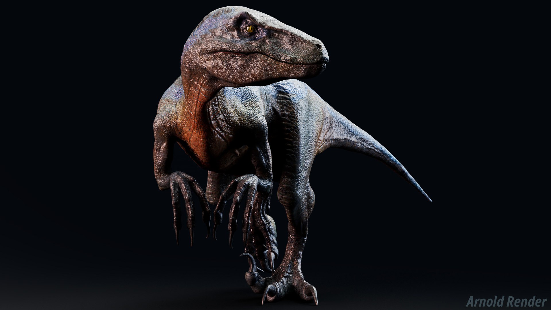 Raptor Dinosaur - Hybrid Velociraptor - Unreal Engine Project 3D Model ...