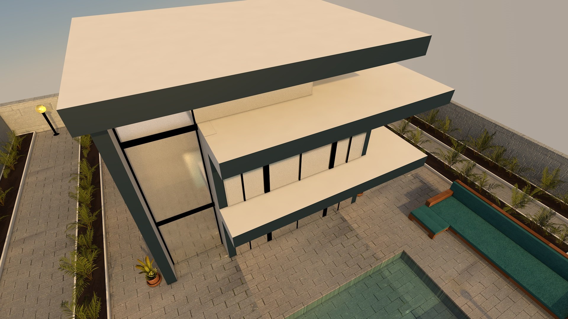 House Split Level 3D model - TurboSquid 2100629