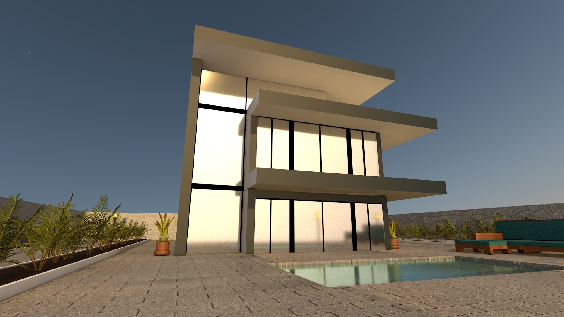 House Split Level 3D model - TurboSquid 2100629