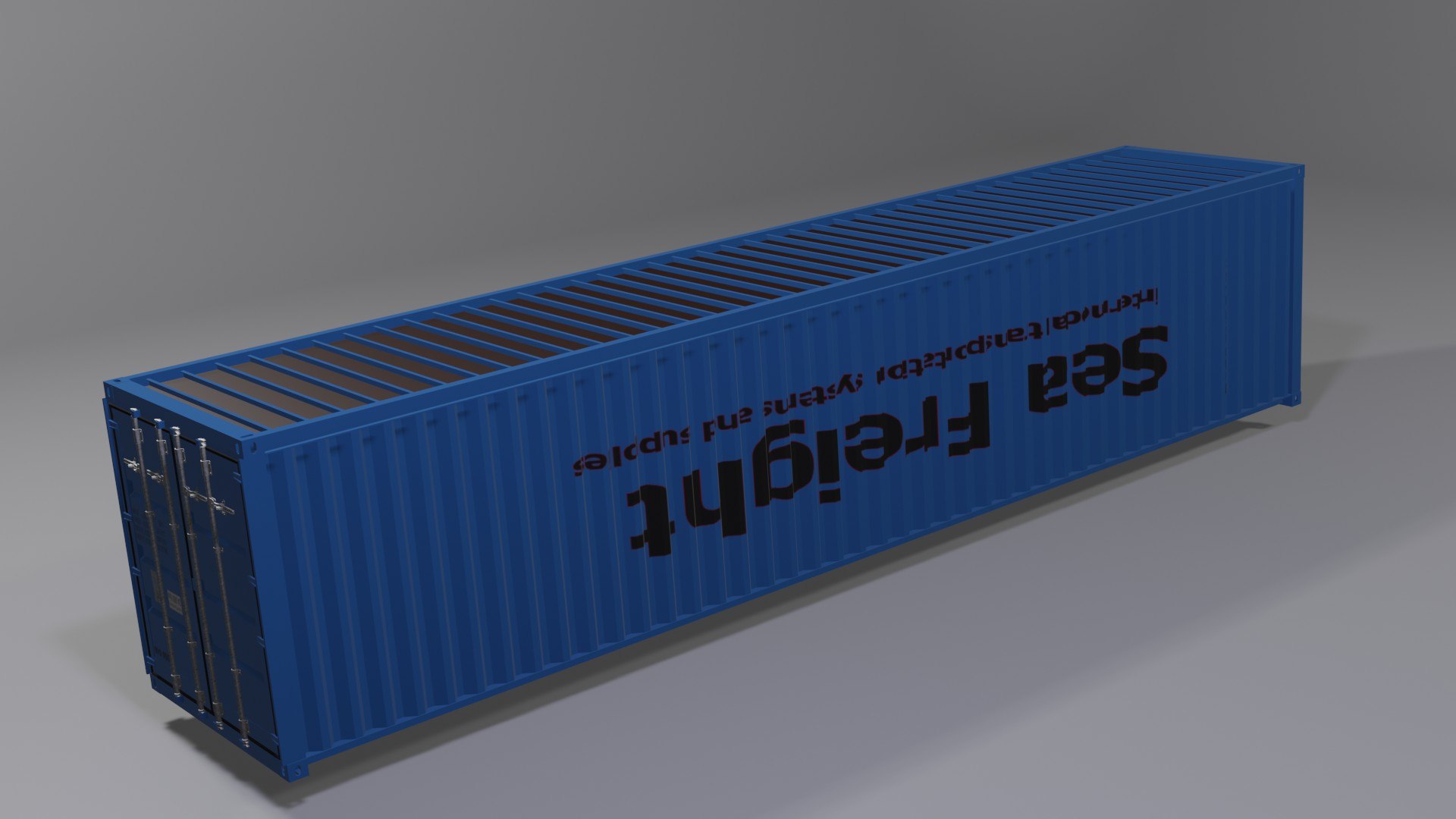 40 Foot Standard Height Shipping Container Model - TurboSquid 1781535