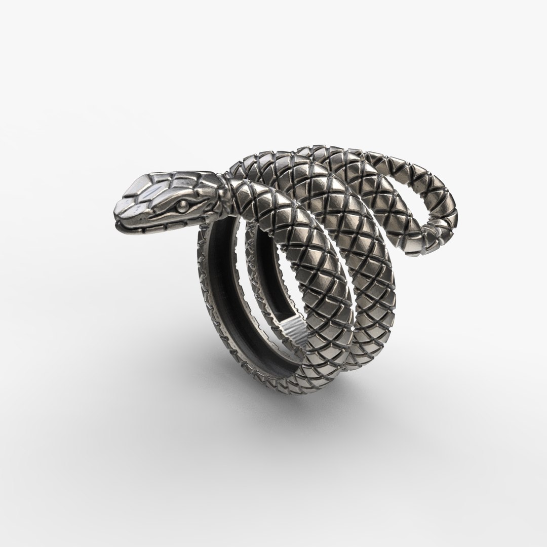 3D Snake Ring 3 Rows 3D print - TurboSquid 2095760