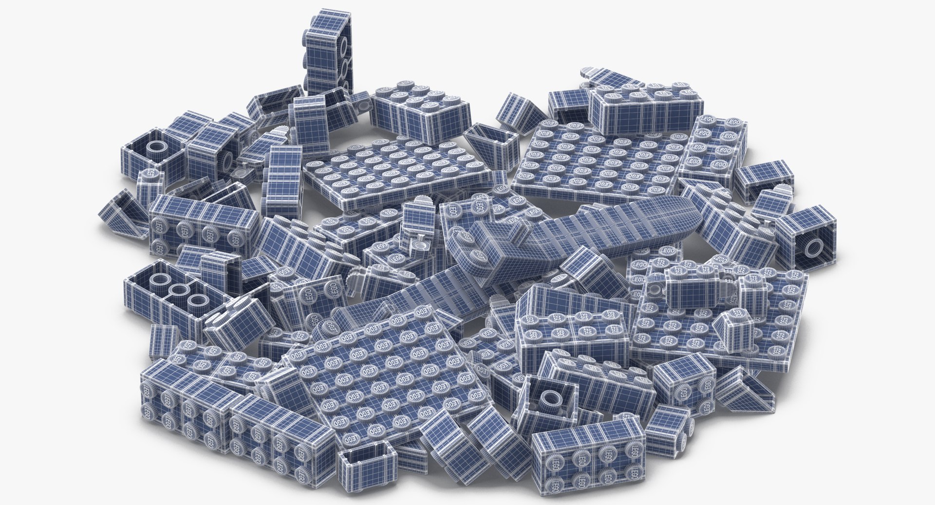 Lego Bricks 3D Model - TurboSquid 1285398