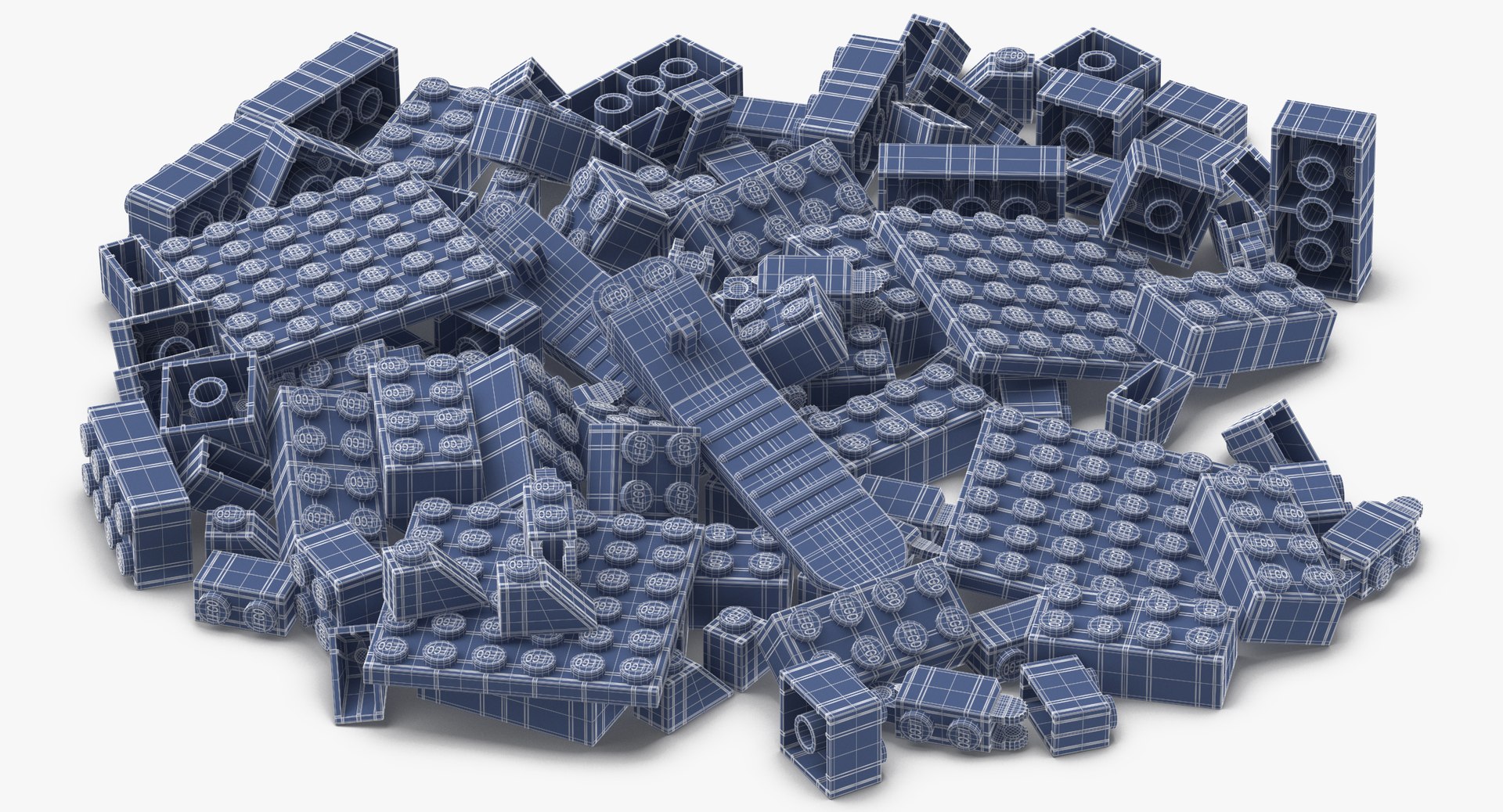 Lego Bricks 3D Model - TurboSquid 1285398