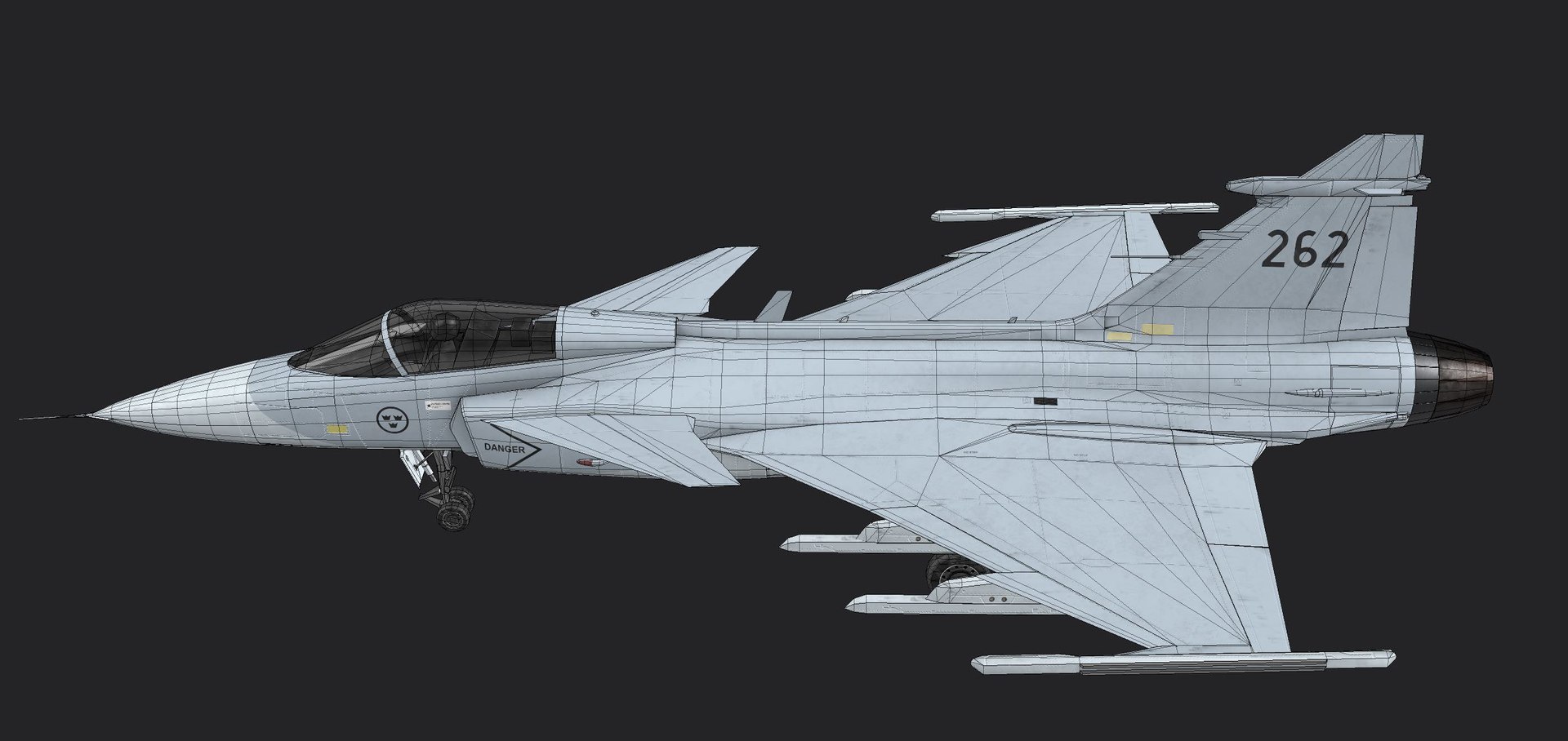3D Saab JAS 39 Gripen - TurboSquid 2053306