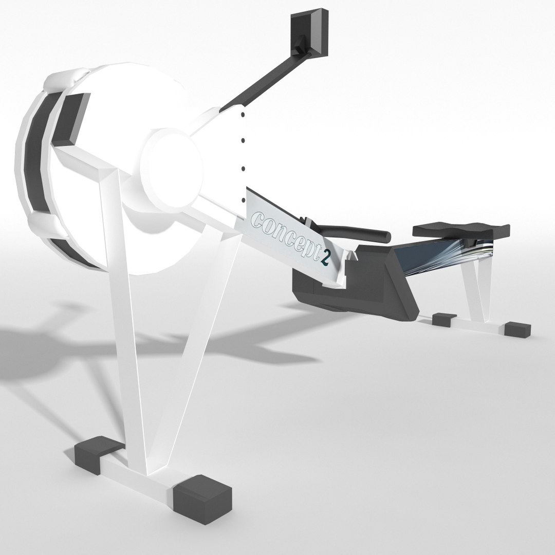 3d Model Of Gym Equipment Rowing Machine