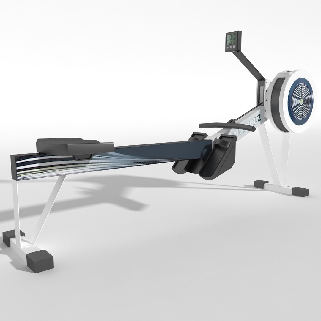 3d Model Of Gym Equipment Rowing Machine
