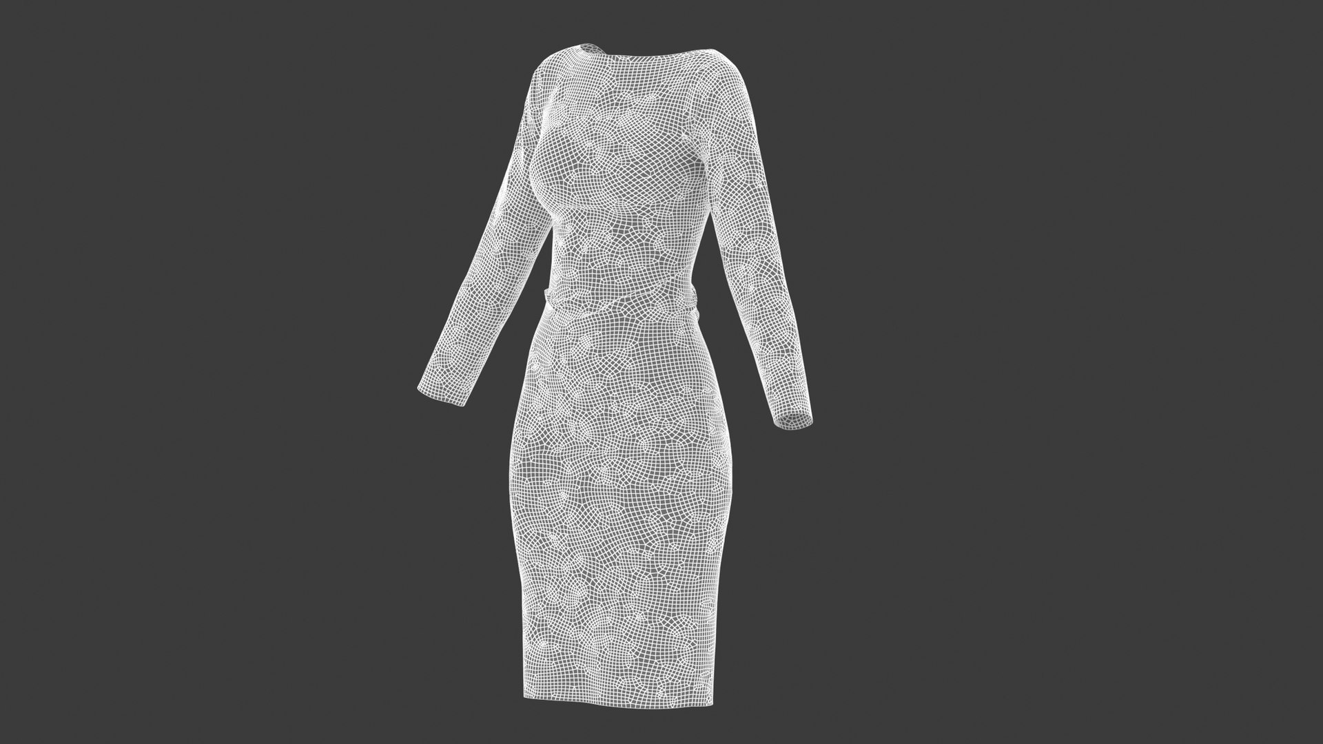 Woman Dress 01 Red 3D Model - TurboSquid 2132108