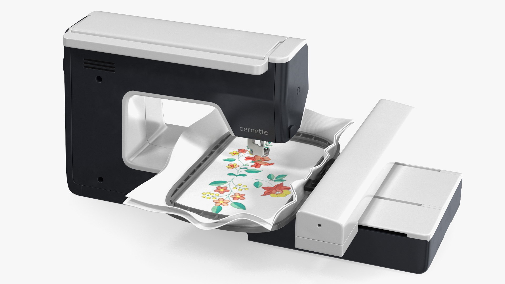 3D Embroidery Machine Bernette B70 Deco Screen On Rigged - TurboSquid 2187560