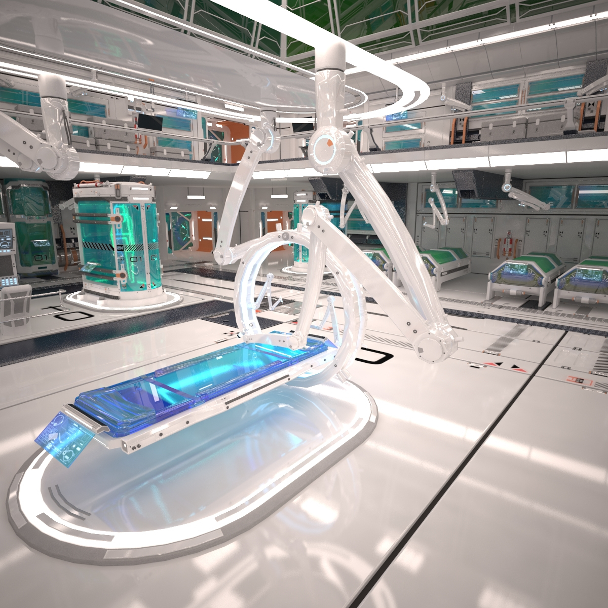 Futuristic sci fi laboratory 3D - TurboSquid 1153894