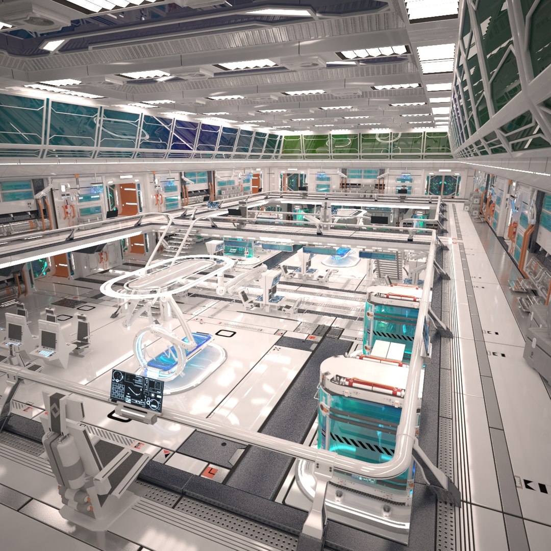 Futuristic Sci Fi Laboratory 3D - TurboSquid 1153894