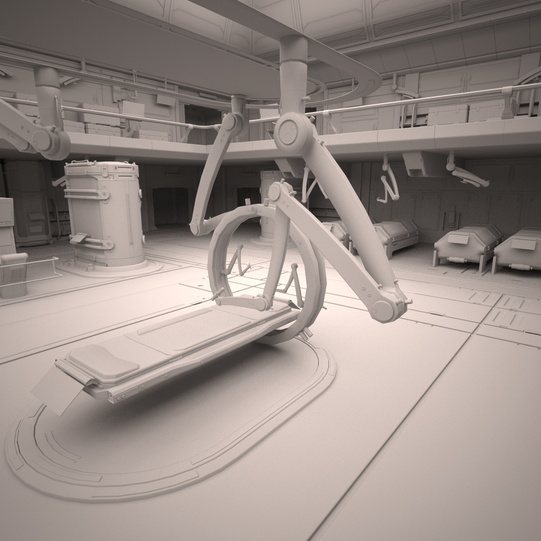 Futuristic sci fi laboratory 3D - TurboSquid 1153894