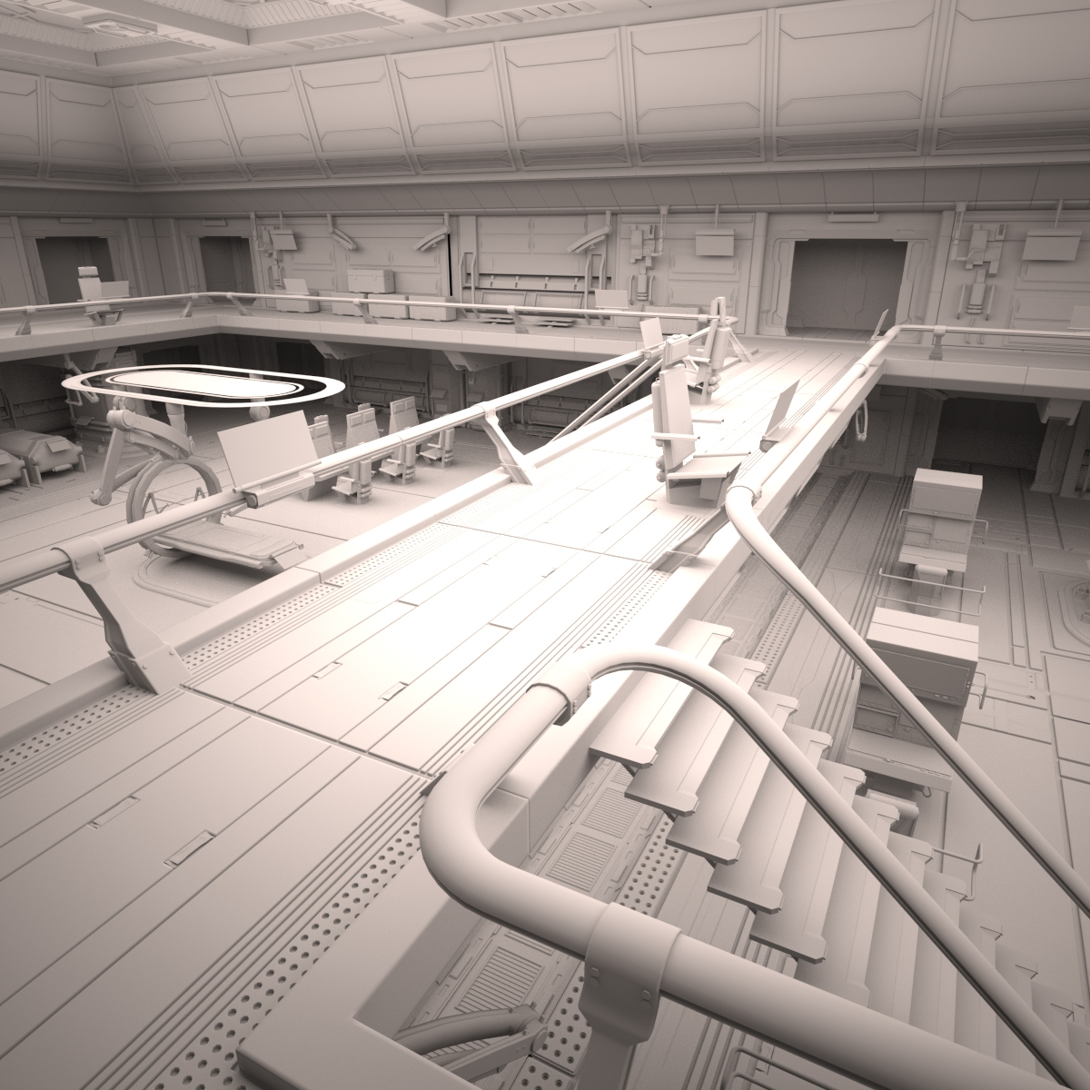 Futuristic sci fi laboratory 3D - TurboSquid 1153894