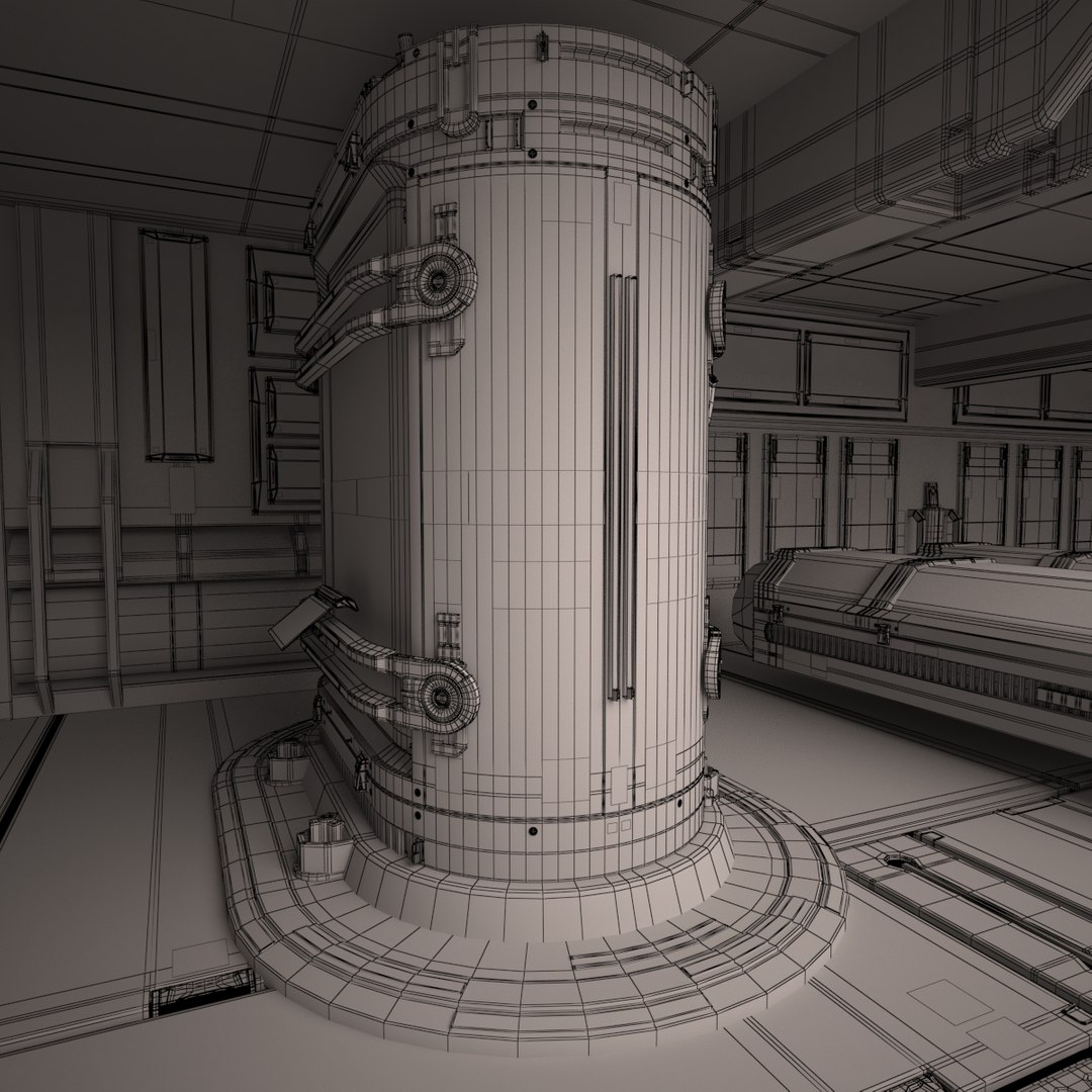 Futuristic sci fi laboratory 3D - TurboSquid 1153894