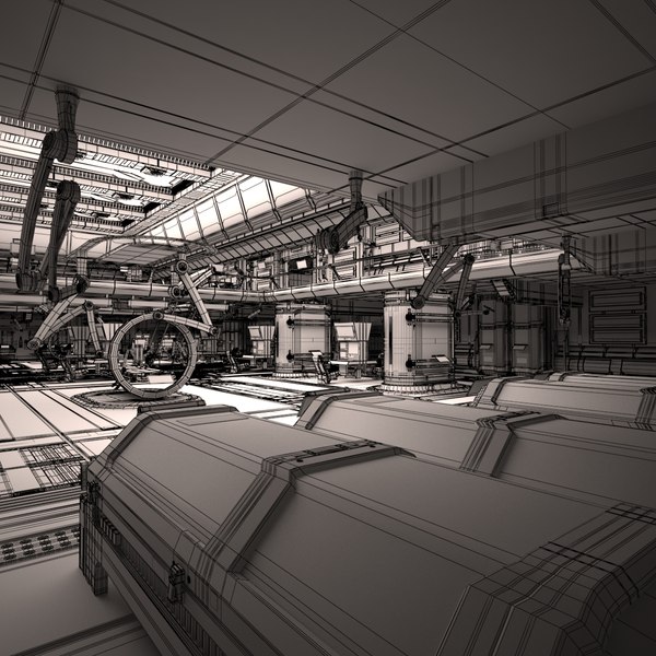 Futuristic sci fi laboratory 3D - TurboSquid 1153894