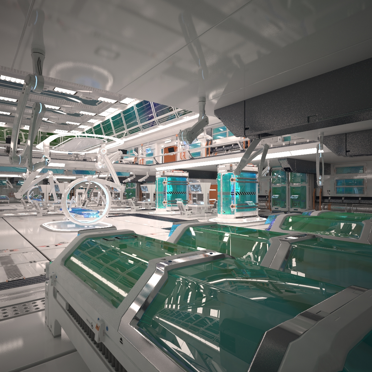 Futuristic sci fi laboratory 3D - TurboSquid 1153894