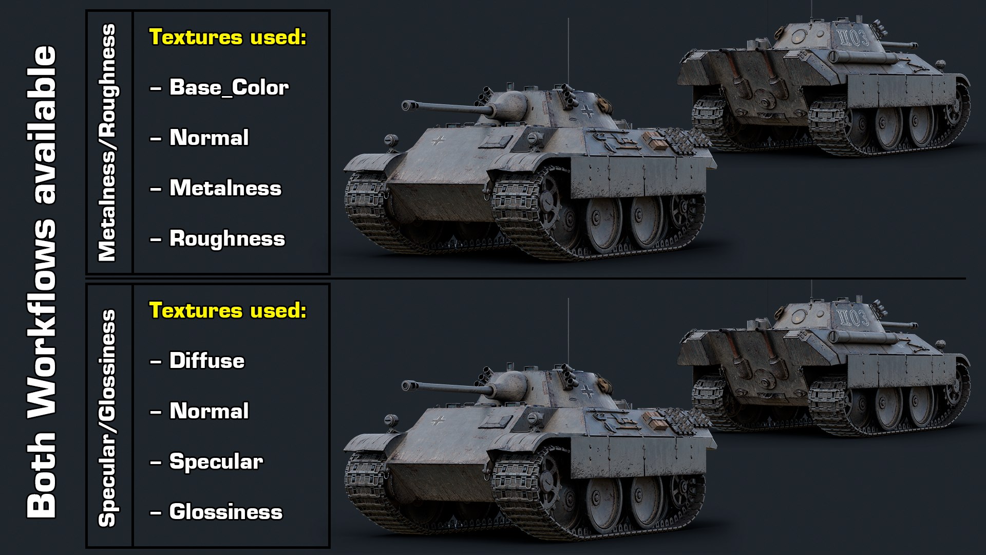 3D VK1602 Leopard Tank Gameready Model - TurboSquid 2140234