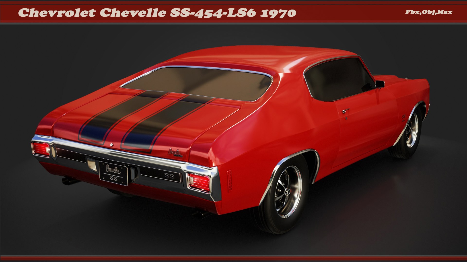 3D Chevrolet Chevelle SS-454 1970 - TurboSquid 2088329