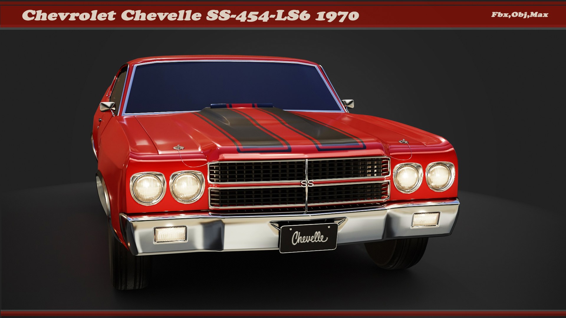 3D Chevrolet Chevelle SS-454 1970 - TurboSquid 2088329