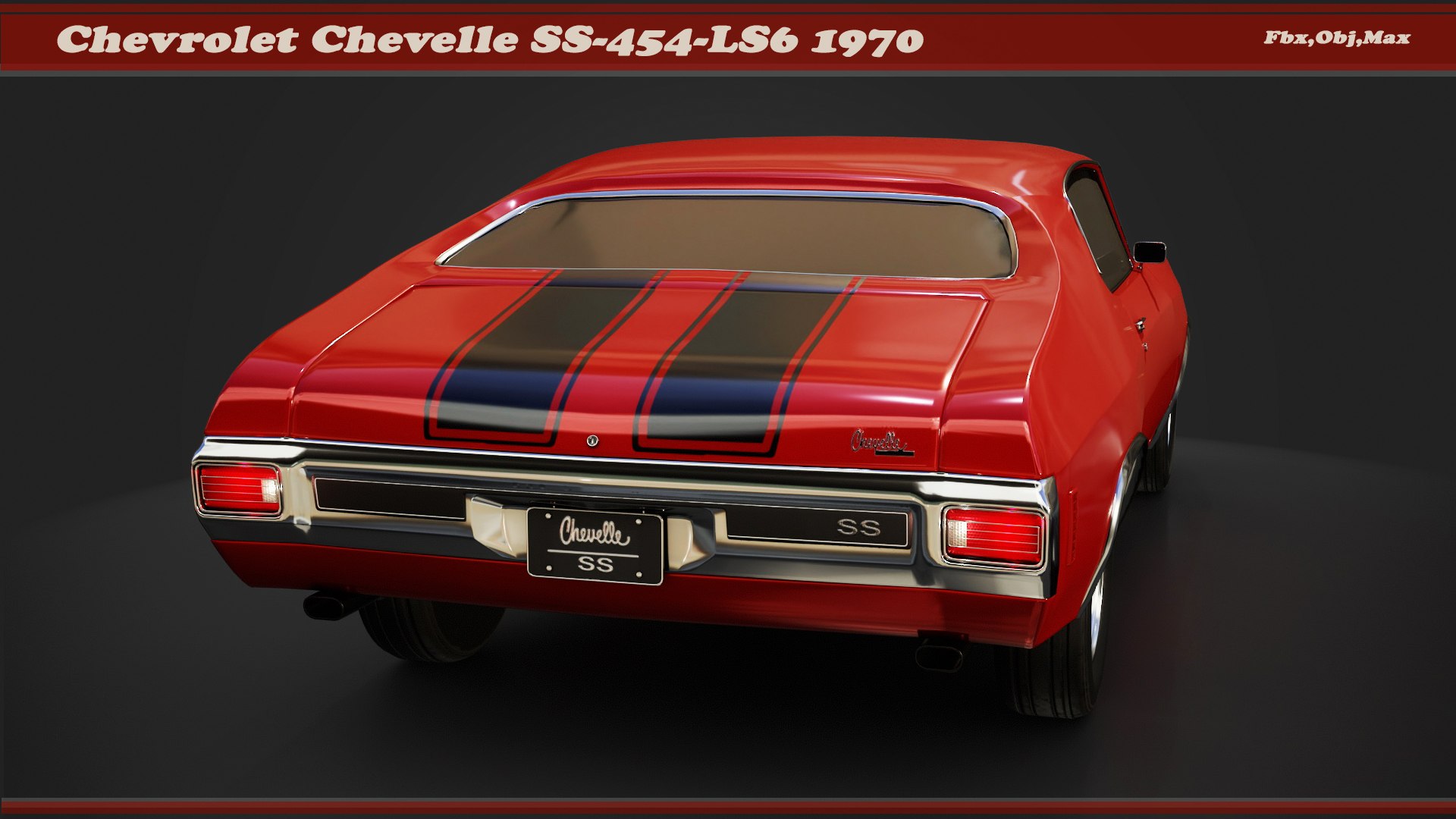3D Chevrolet Chevelle SS-454 1970 - TurboSquid 2088329