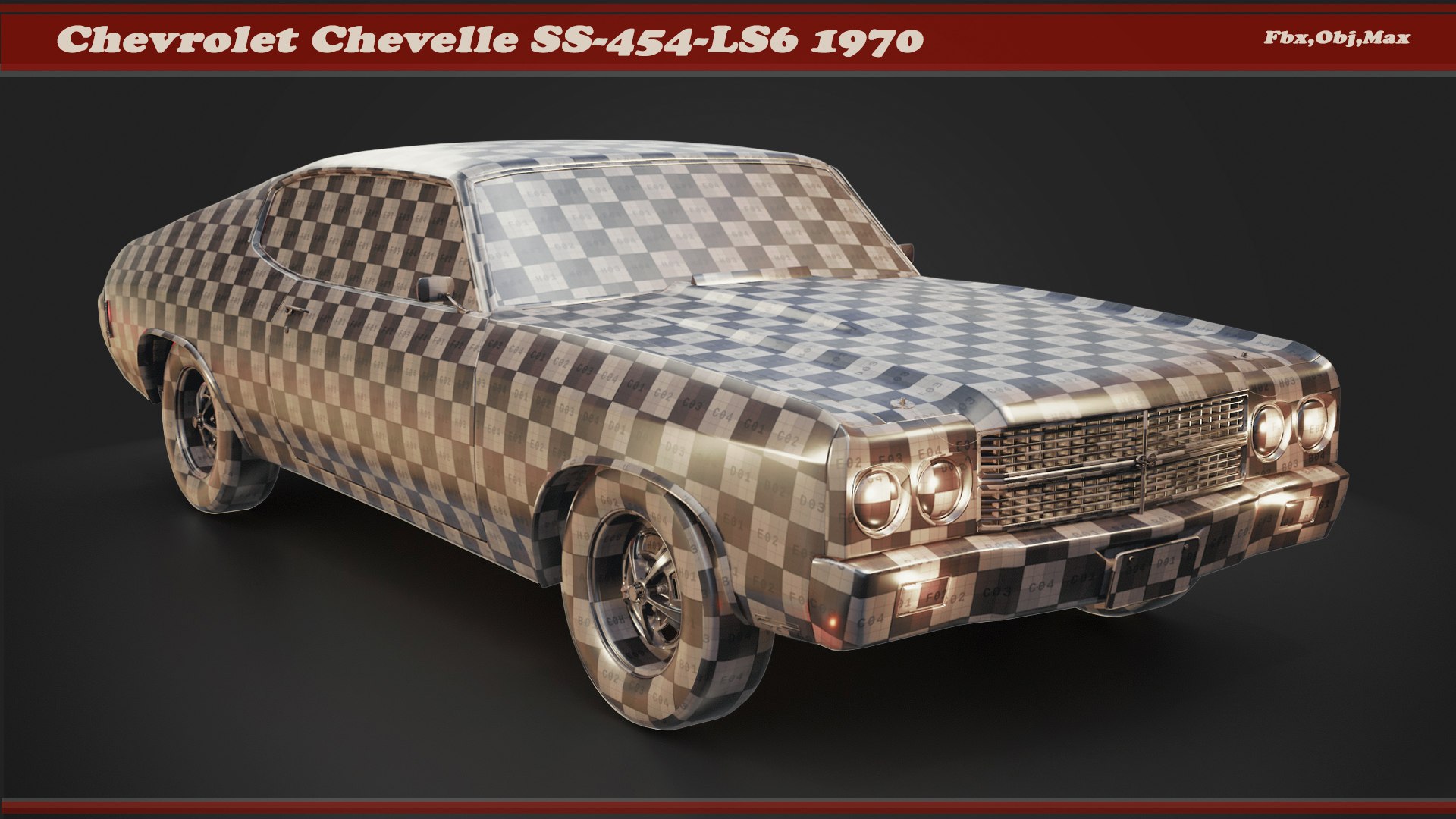 3D Chevrolet Chevelle SS-454 1970 - TurboSquid 2088329
