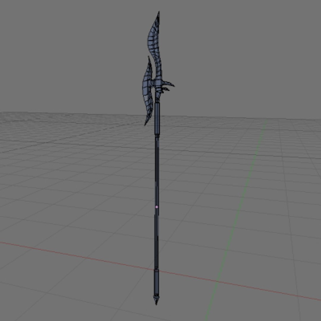 3d halberd weapon
