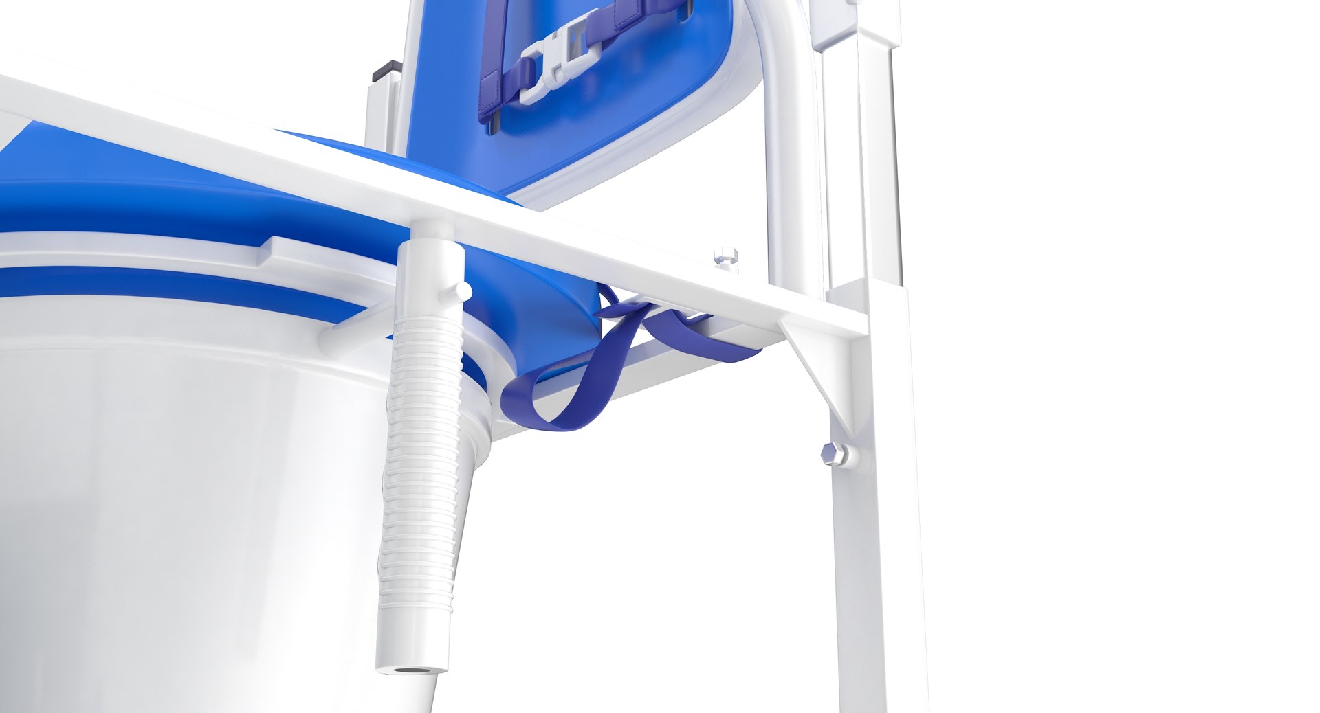 3d Model Columbia Hi-back Positioning Commode