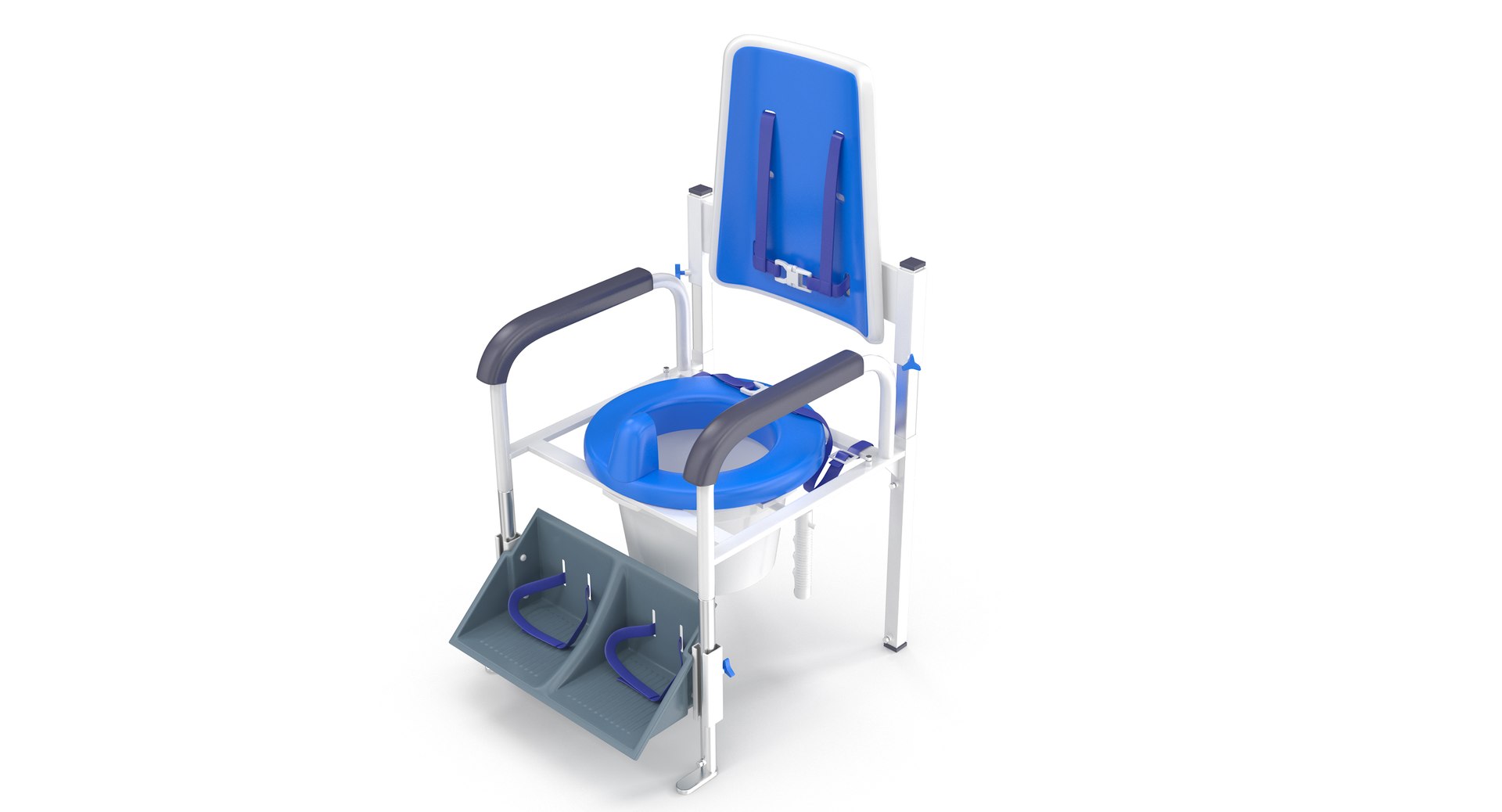 3d Model Columbia Hi-back Positioning Commode