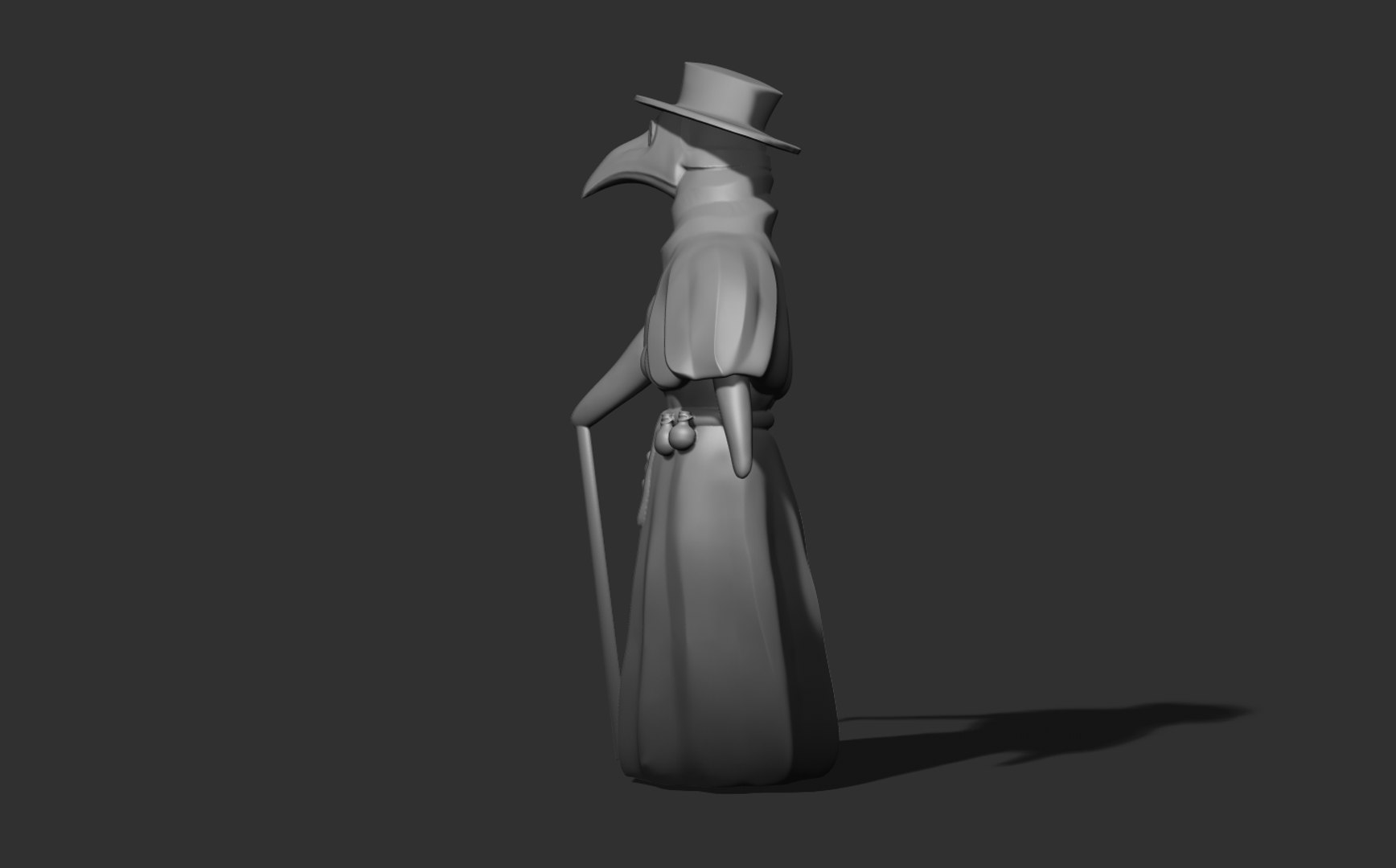 3D Plague Doctor Cartoon - TurboSquid 1534848