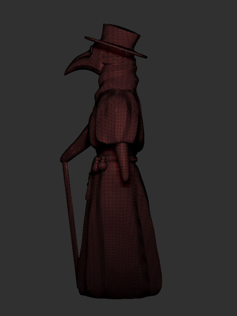 3D Plague Doctor Cartoon - TurboSquid 1534848